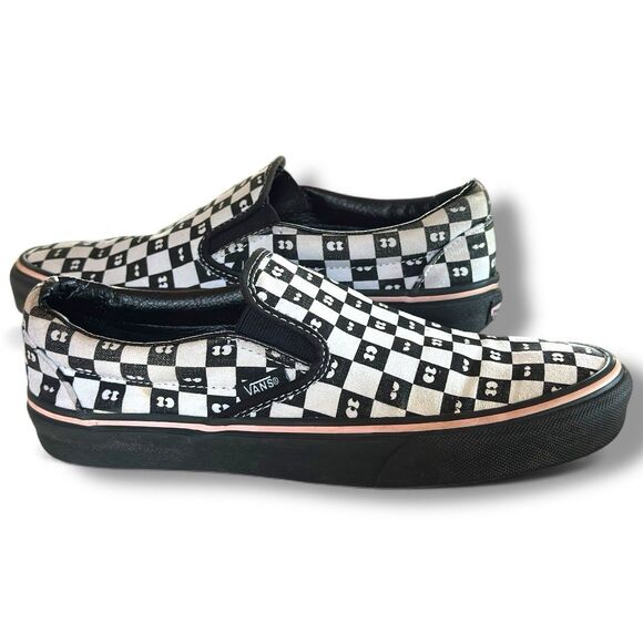 Vans | Shoes | Vans X Lazy Oaf Classic Slip On Checkerboard Womens Eu ...